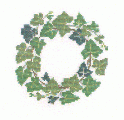 Vedbend - mellemlægsserviet med broderi - BRODEREDE PLANTER ...